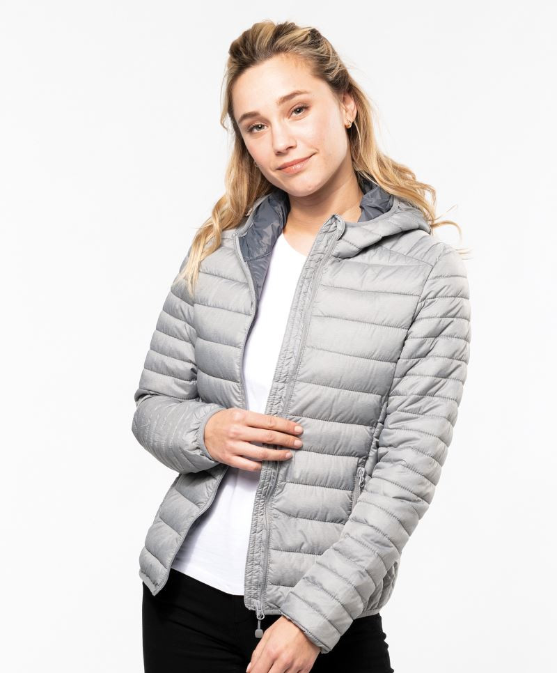 Leichte Damen Kapuzen Steppjacke Kariban K6111 | red | XS | K6111.1