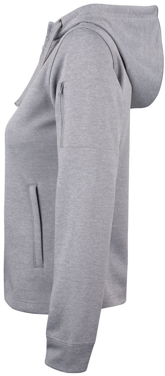 Clique Basic Active Hoody Full Zip Ladies 021015 | 42/XL | 95 graumeliert | 021015.1